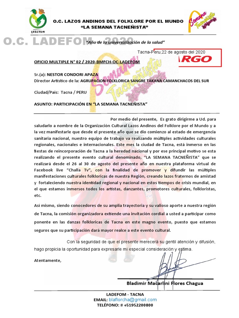 Oficio 02 Nestor Condori Apaza | PDF