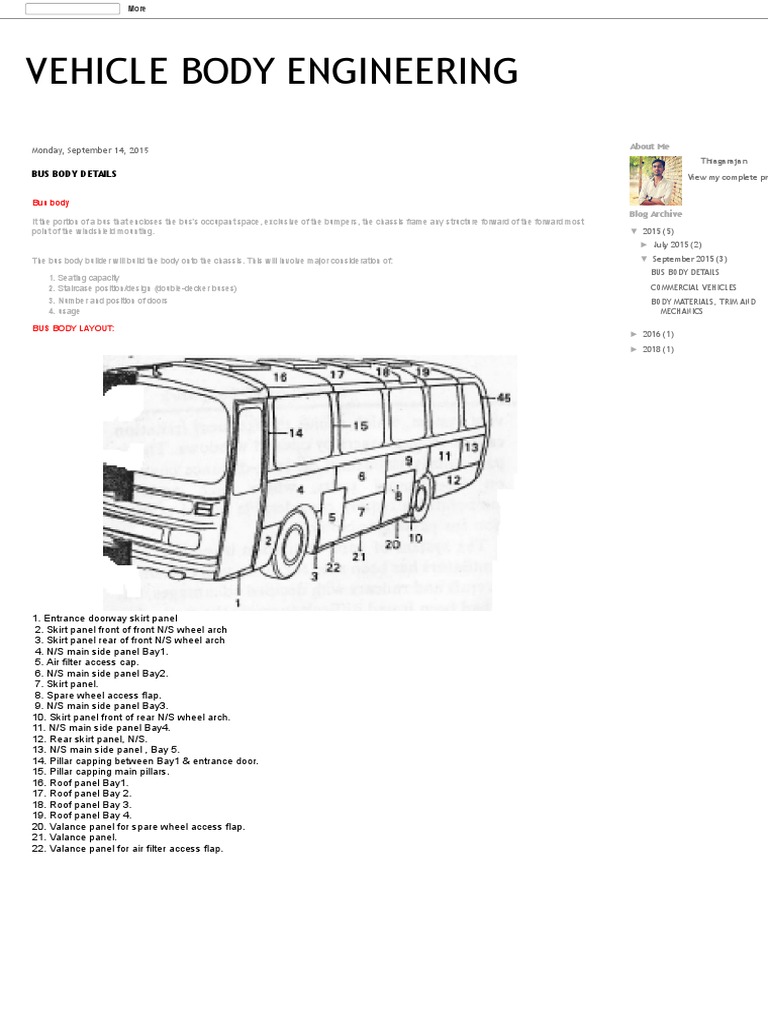 Vehicle Body Engineering - Bus Body Details | PDF | Bus | Motor Vehicle