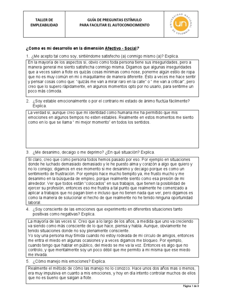 Guía de Autoconocimiento Emocional | PDF | Las emociones | Verdad