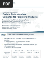 USP-NF 788 Particulate Matter in Injections | PDF | Filtration | Membrane Technology
