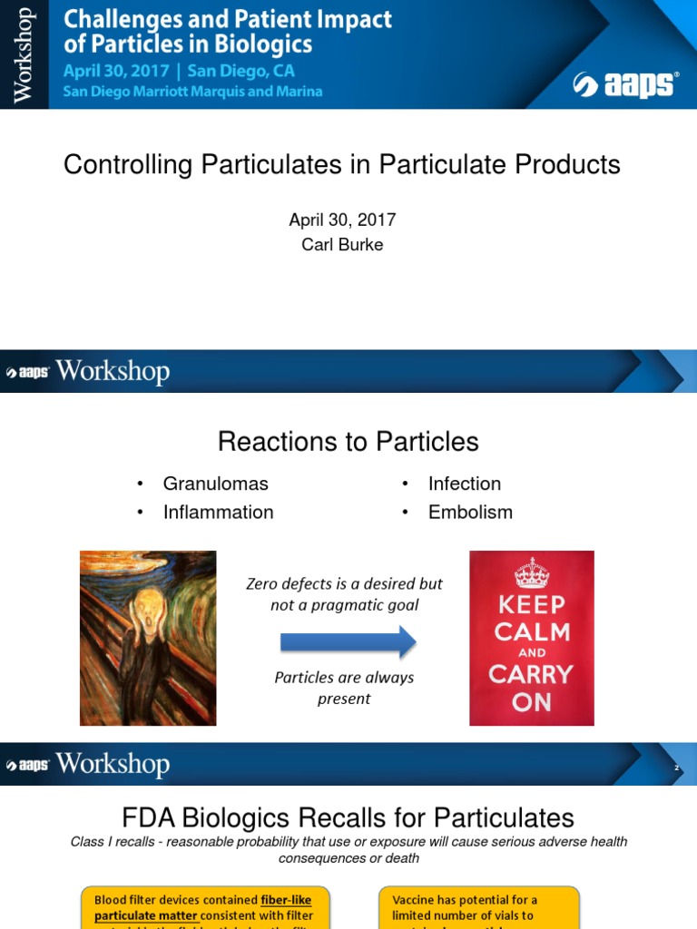 13 - nbc-17-277 - Visible and Subvisible Particles Guide Workshop | PDF ...