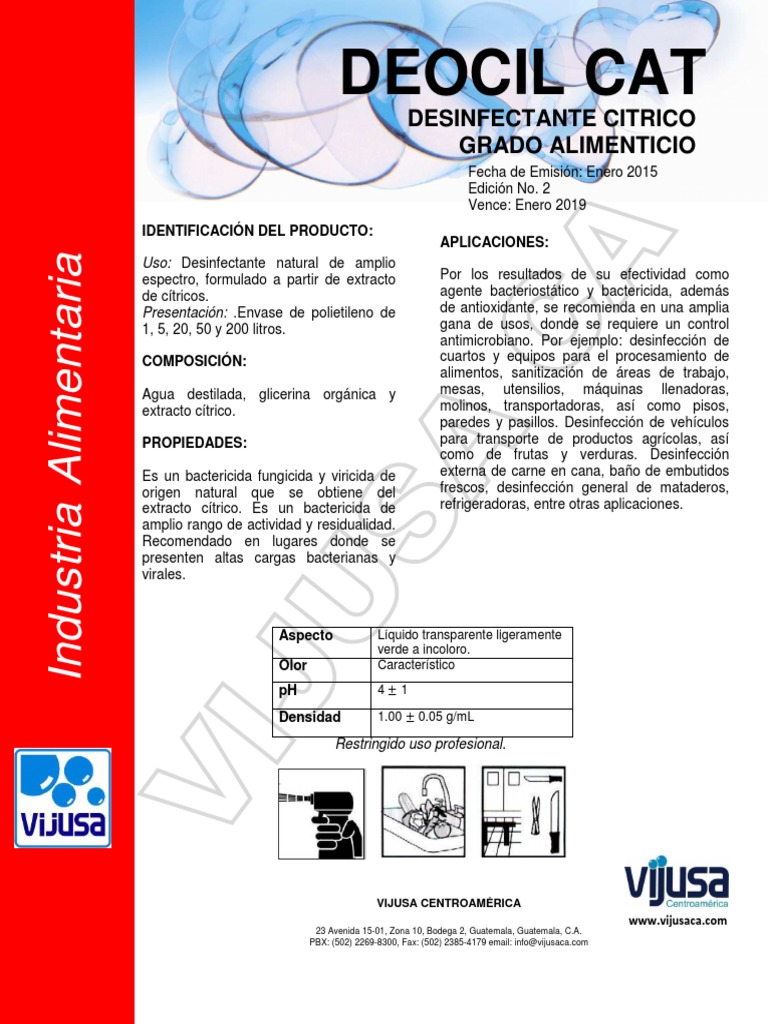 Deocil Cat | PDF | Antimicrobiano | Comida y bebida