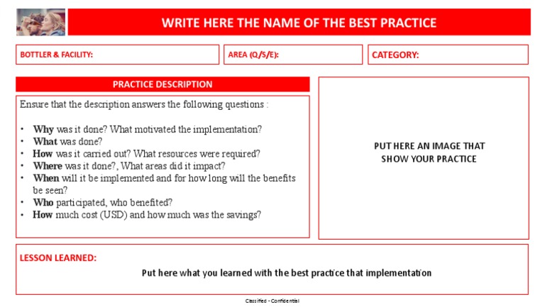 Template Best Practice WS QSE 2020 | PDF