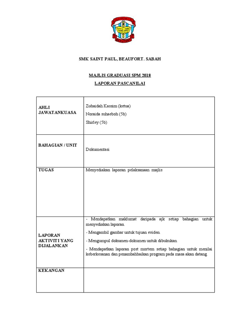 Borang Post Mortem Sukantara | PDF