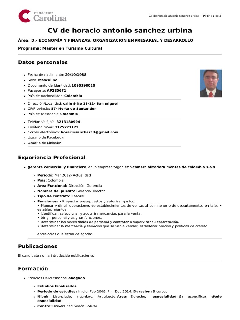 Horacio Antonio - Sanchez - Urbina - CV - Postgrado - 31 - 01 - 2019 - 21 - Jan | Descargar ...