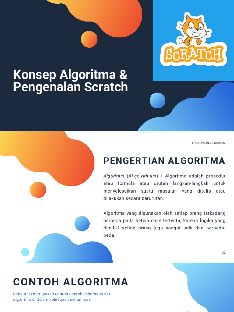Konsep Algoritma & Pengenalan Scratch | PDF