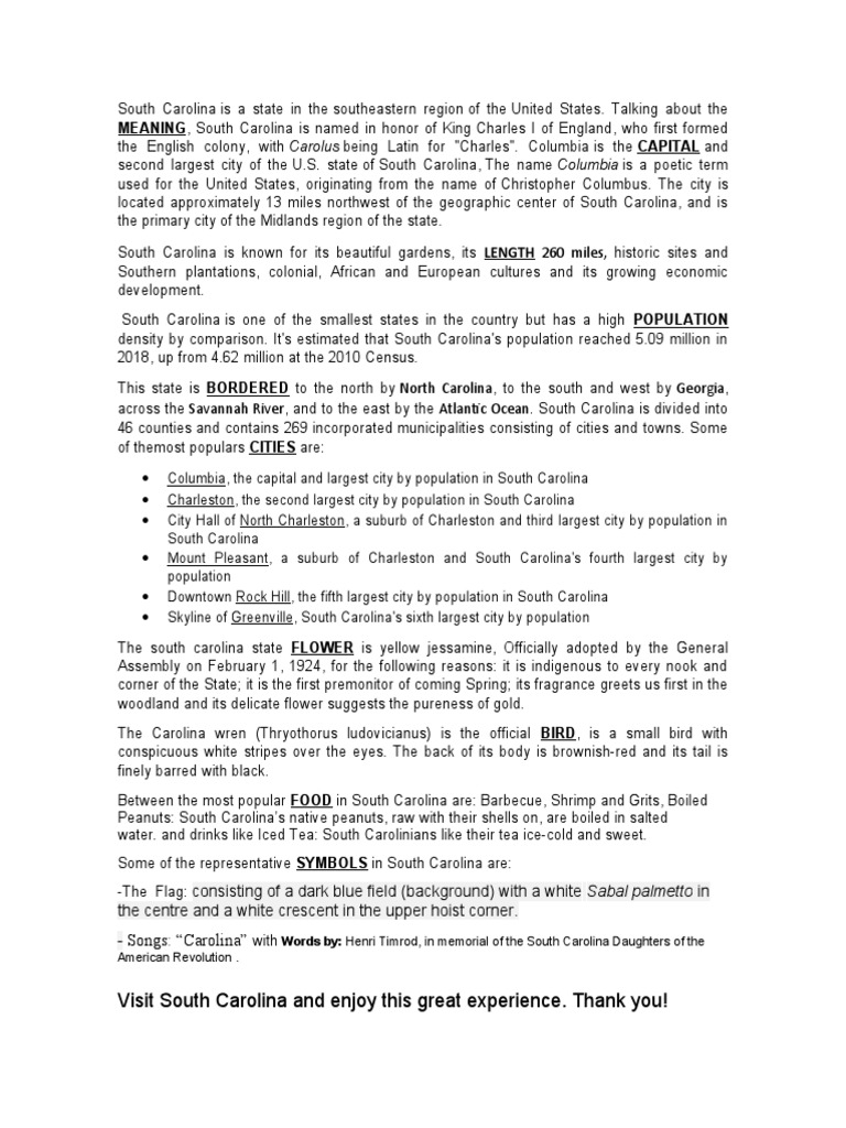 An Overview of the Geography, History, Culture and Symbols of South ...