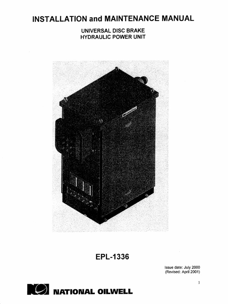 Universal Disc Brake Hpu C&o (Epl-1336) PDF | PDF