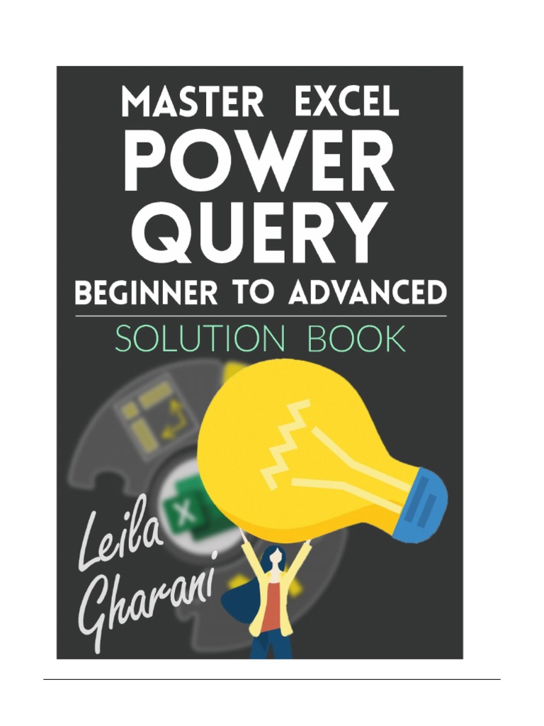 Power Query - Solution Book PDF | PDF | Databases | Microsoft Excel