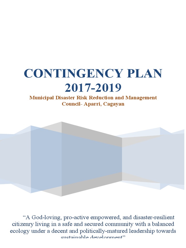 Contingency Plan 2017-2019: Municipal Disaster Risk Reduction and ...