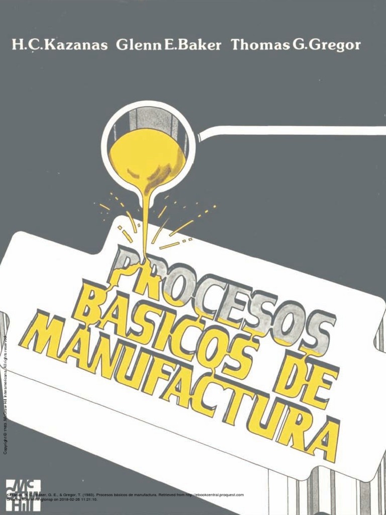 Procesos Básicos de Manufactura - (PG 1 - 162) PDF | PDF | Herramientas ...