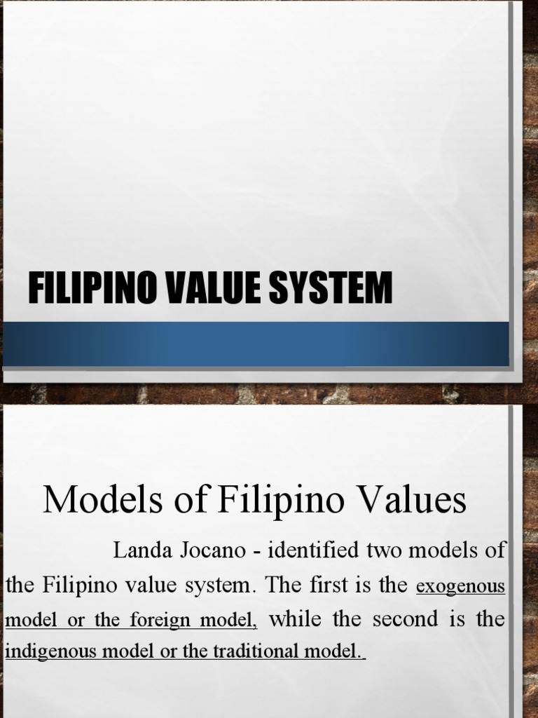 Filipino Value System | PDF | Value (Ethics) | Family