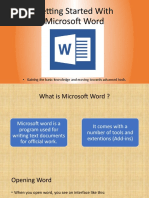 1.1 1. Introduction To MS Word 2021 | PDF | Microsoft Word | Operating System Families