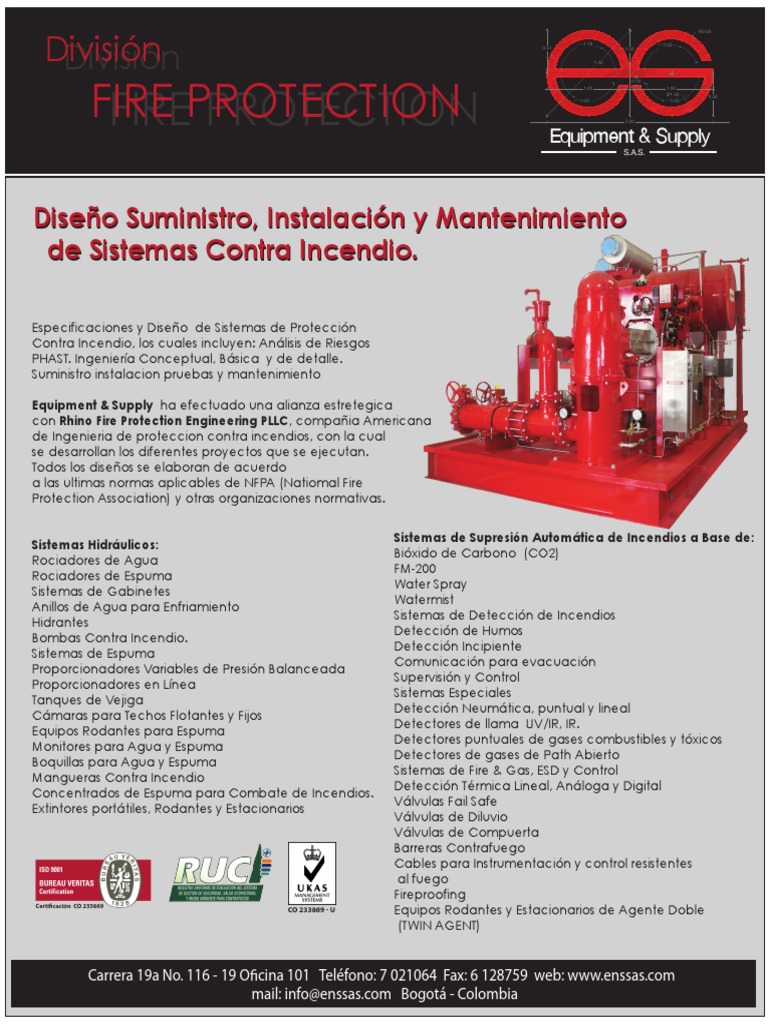 Brochure Fire Protection | PDF | Ley de construcción | Incendios