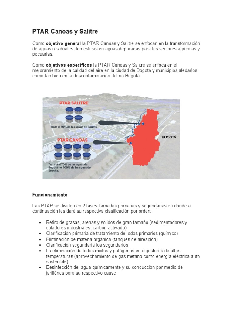 PTAR Canoas y Salitre | PDF | Aguas residuales | Naturaleza