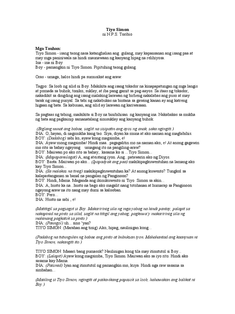 Tiyo Simon | PDF