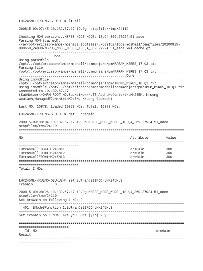 Configuring eNodeB Cells | PDF | Utility Software | Information Technology