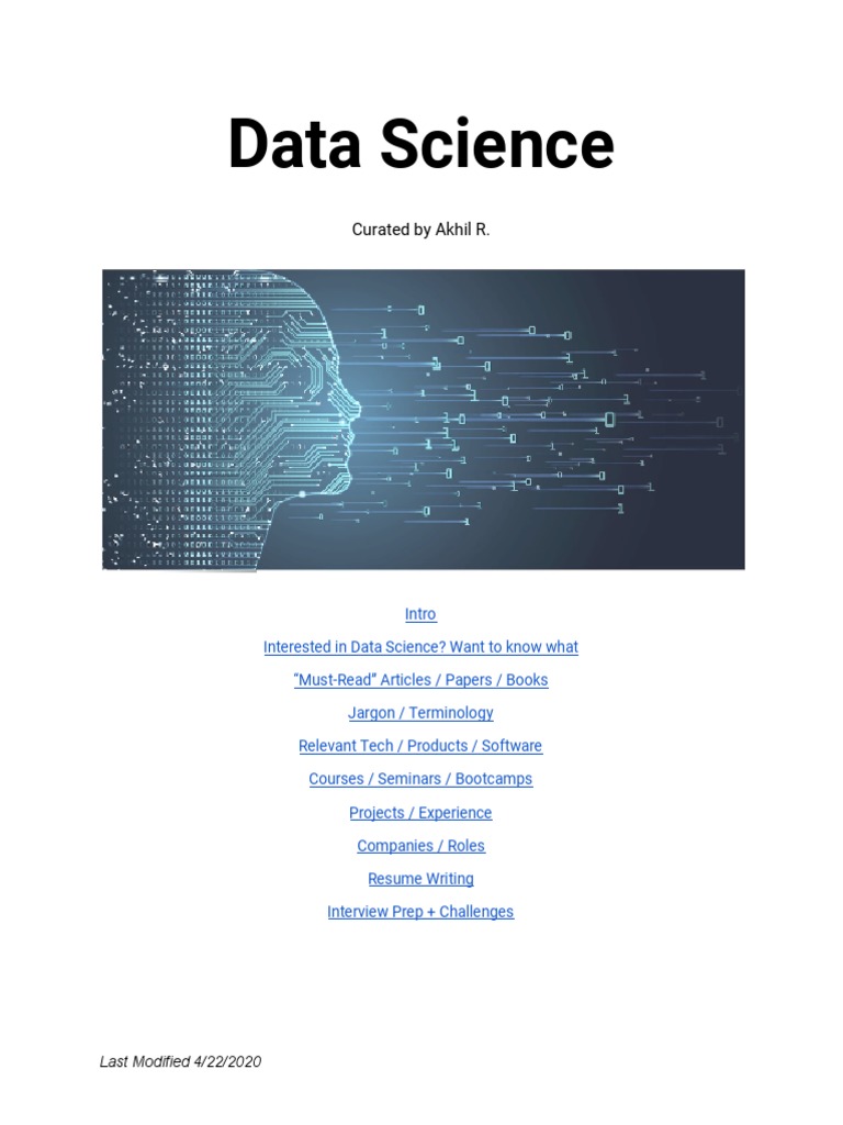 Data Science BluePrint | Download Free PDF | Data Science | Analytics