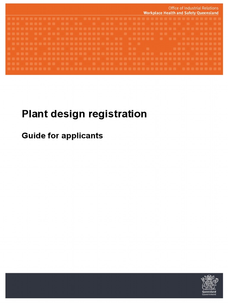 Plant Design Registration: Guide For Applicants | PDF | Crane (Machine ...