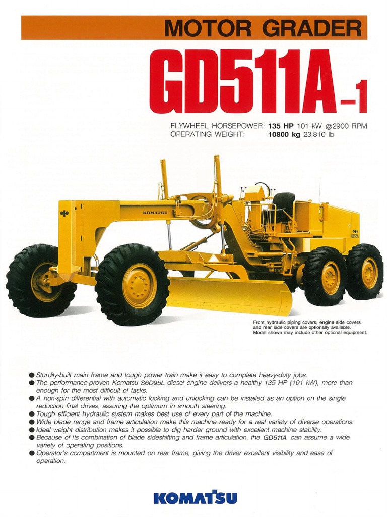 Motor Grader GD511A | PDF