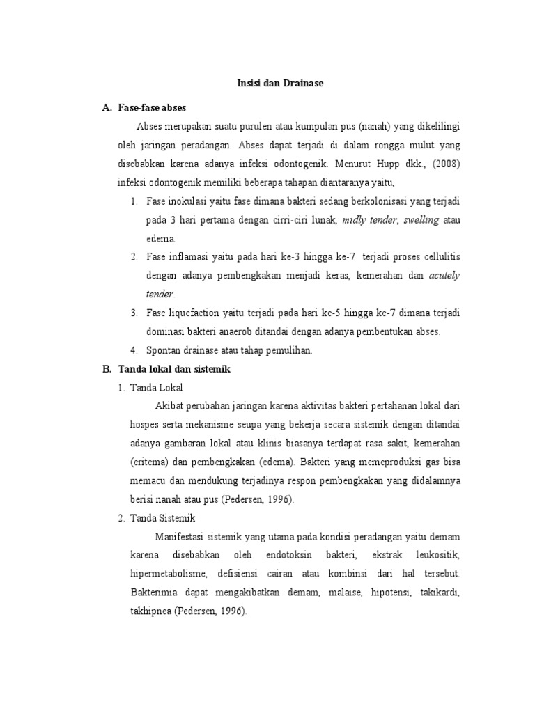 Prosedur Insisi dan Drainase Abses | PDF