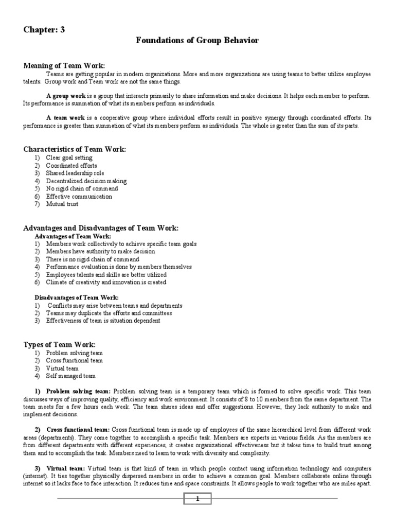 Foundations of Group Behavior | PDF | Conflict (Process) | Code