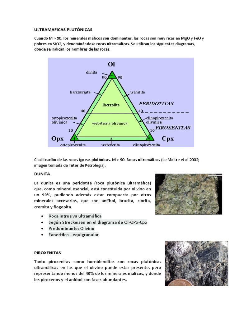 Ultramaficas Plutónicas | PDF