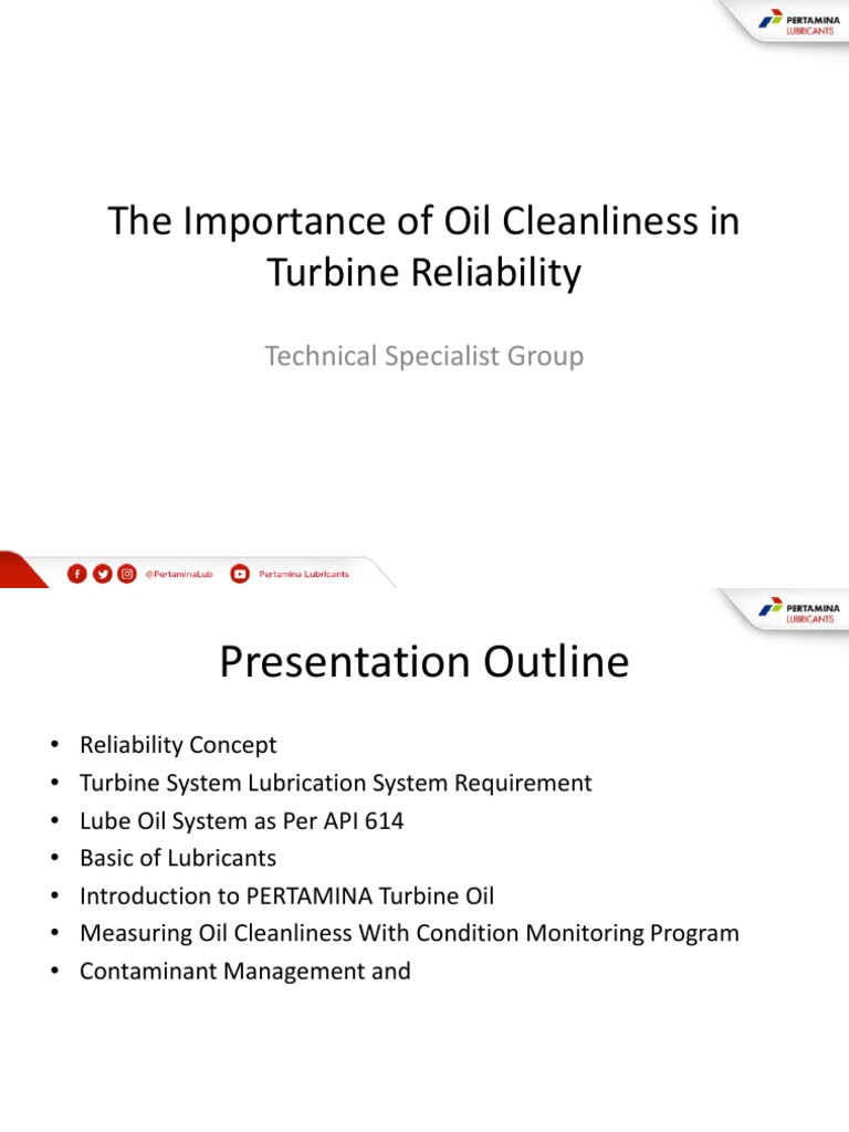 The Importance of Oil Cleanliness in Turbine Reliability PDF | PDF