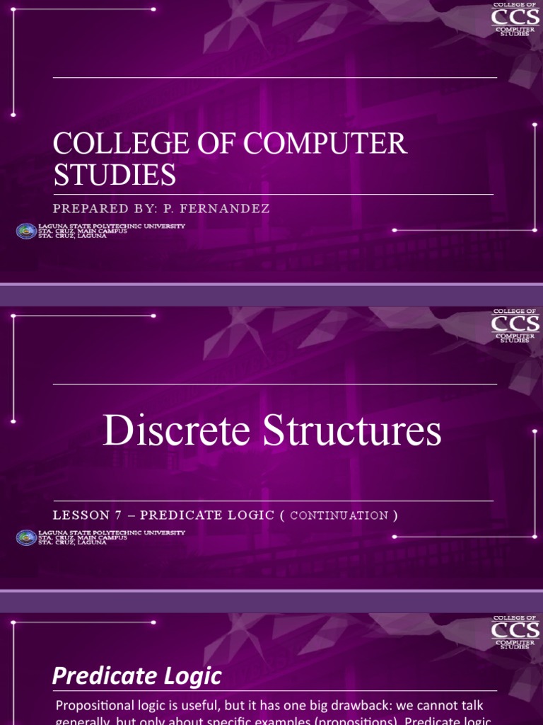 Understanding Predicate Logic Concepts | PDF | First Order Logic ...