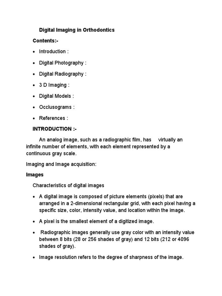 Dig Imaging | PDF | Digital Camera | Digital Imaging