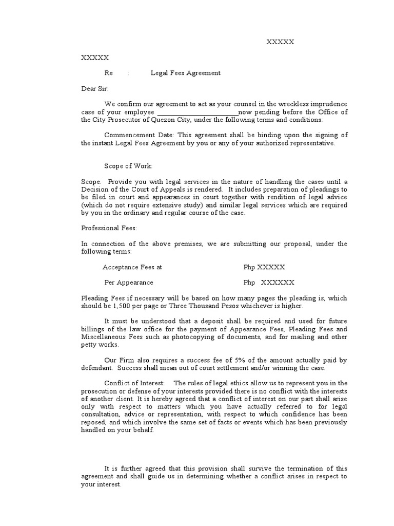 Fee Proposal 2 | PDF | Lawyer | Prosecutor