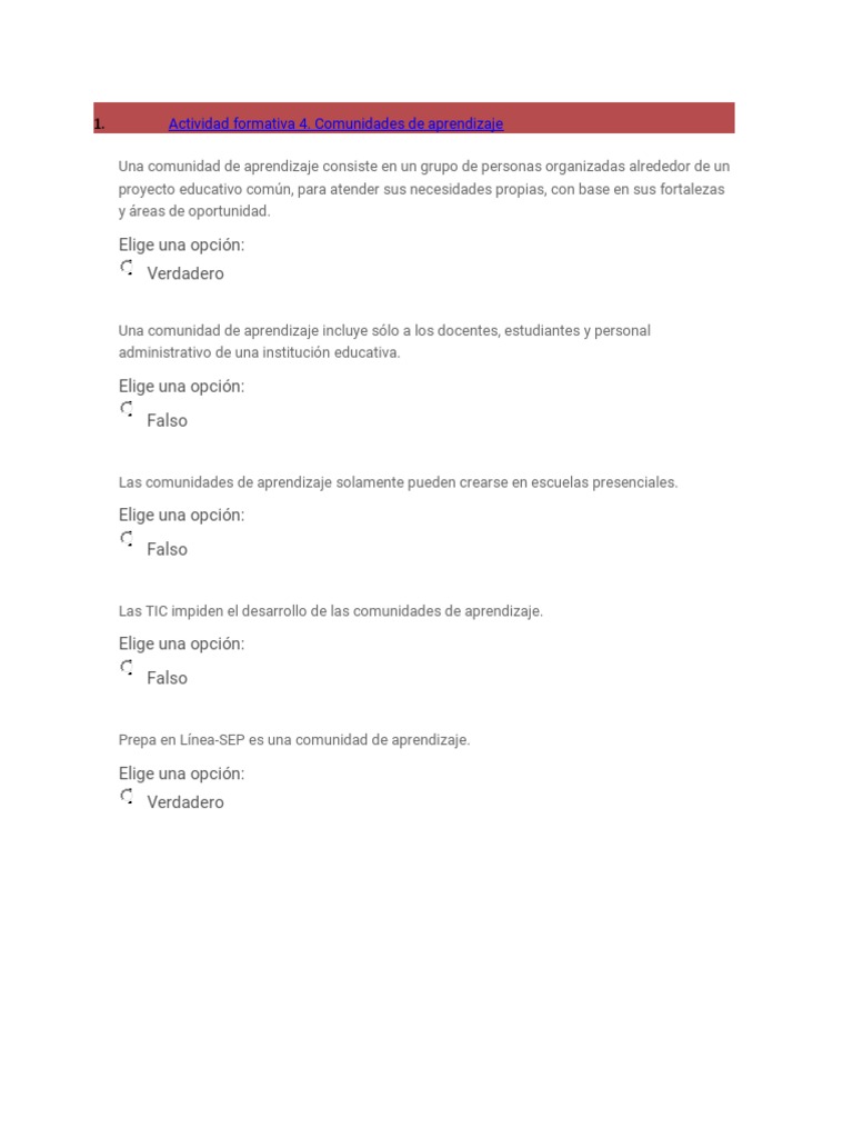 Cuestionarios de Semana 2 Modulo 1 | PDF