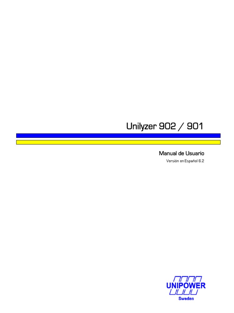 Manual Unilyzer U902 - 901 PDF | PDF | Corriente eléctrica | Módem