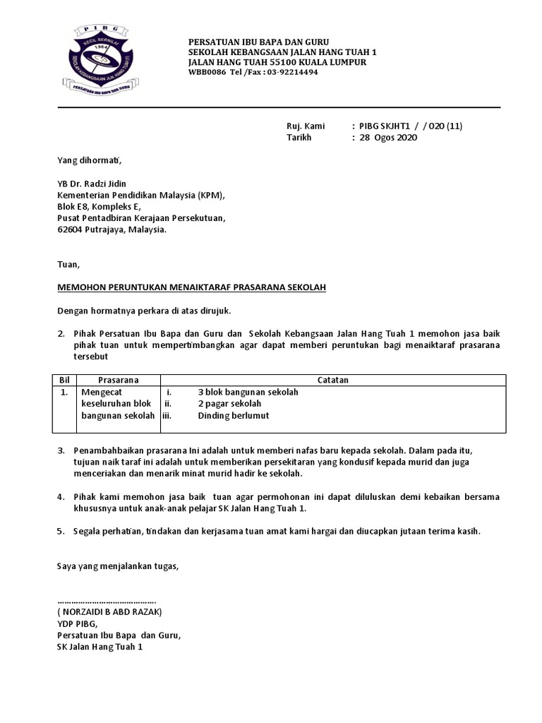 Surat DBKL Mohon Rumah Sampah | PDF