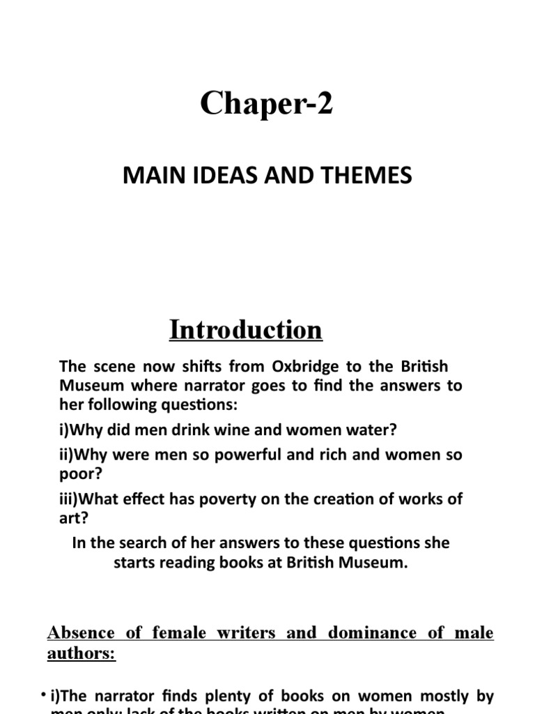 Chaper-2: Main Ideas and Themes | PDF