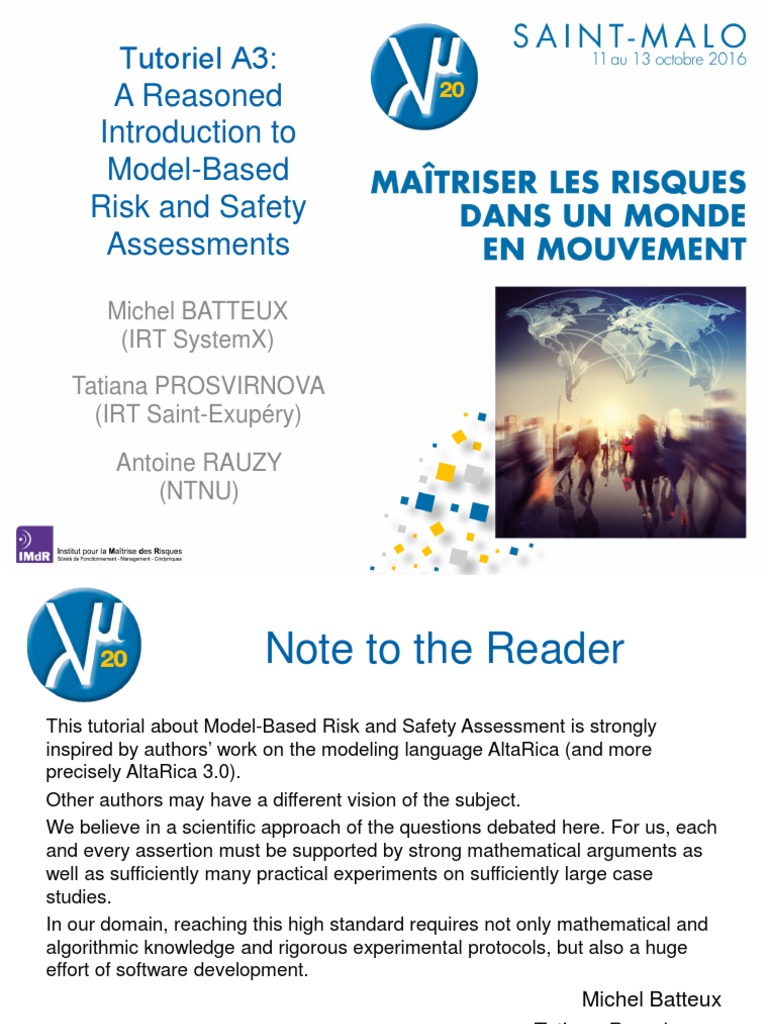 Model-Based Risk and Safety Assessment: An Introduction to Computerized ...