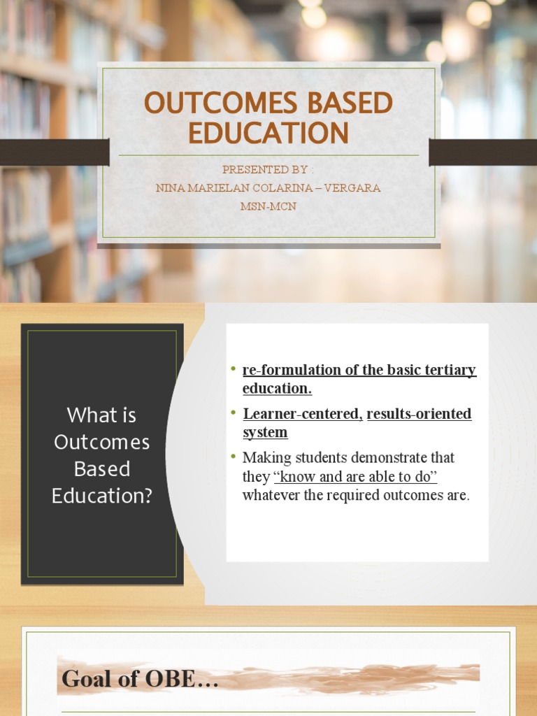 Understanding Outcomes-Based Education | PDF | Educational Assessment ...