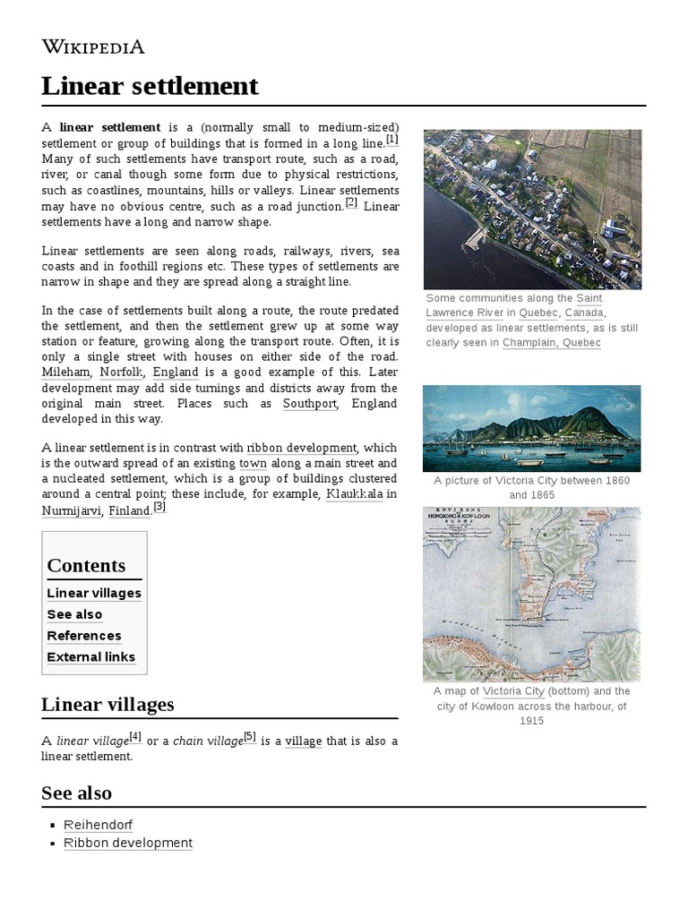 Linear Settlement: Linear Villages See Also References External Links ...