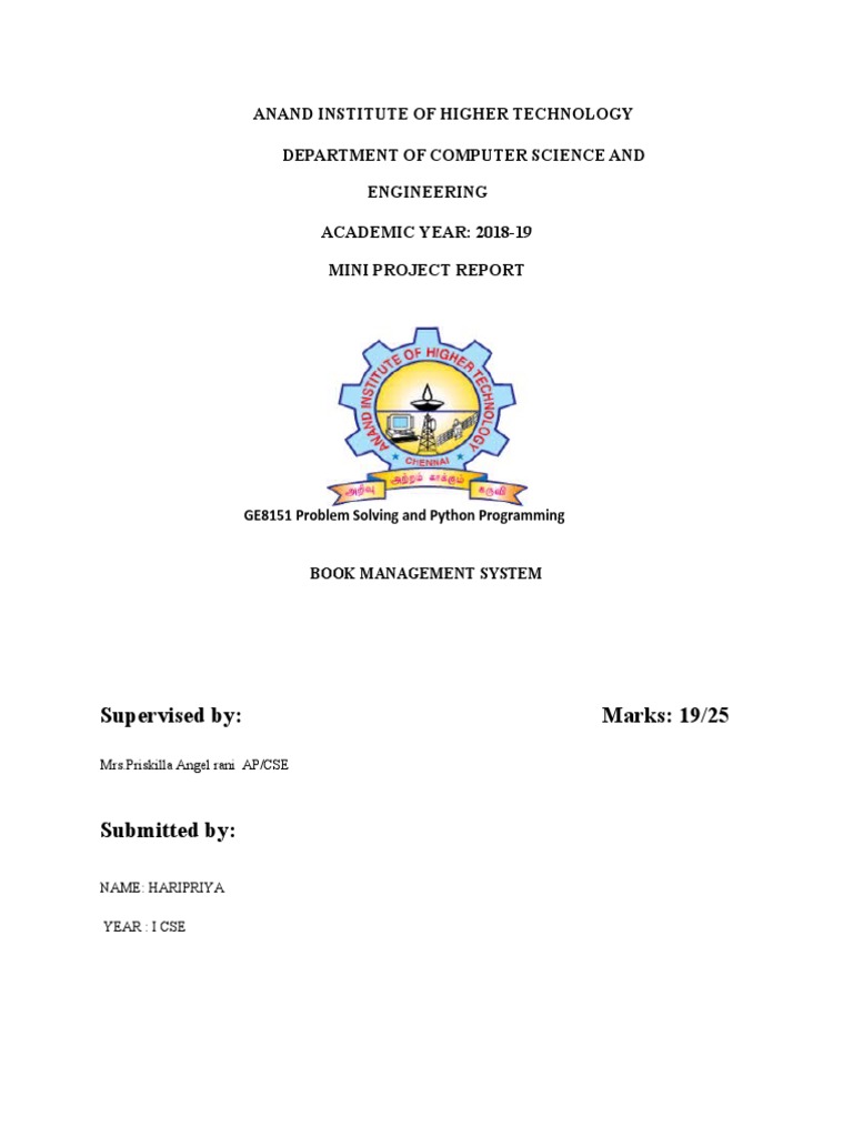 Python Project Report | PDF | Databases | Feasibility Study Python Project Report | PDF | Databases | Feasibility Study