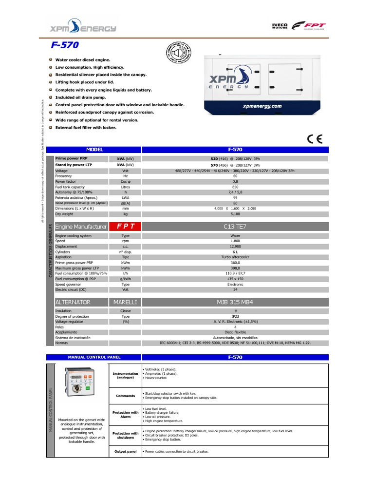 Model F-570: Engine Manufacturer | PDF | Battery Charger | Switch