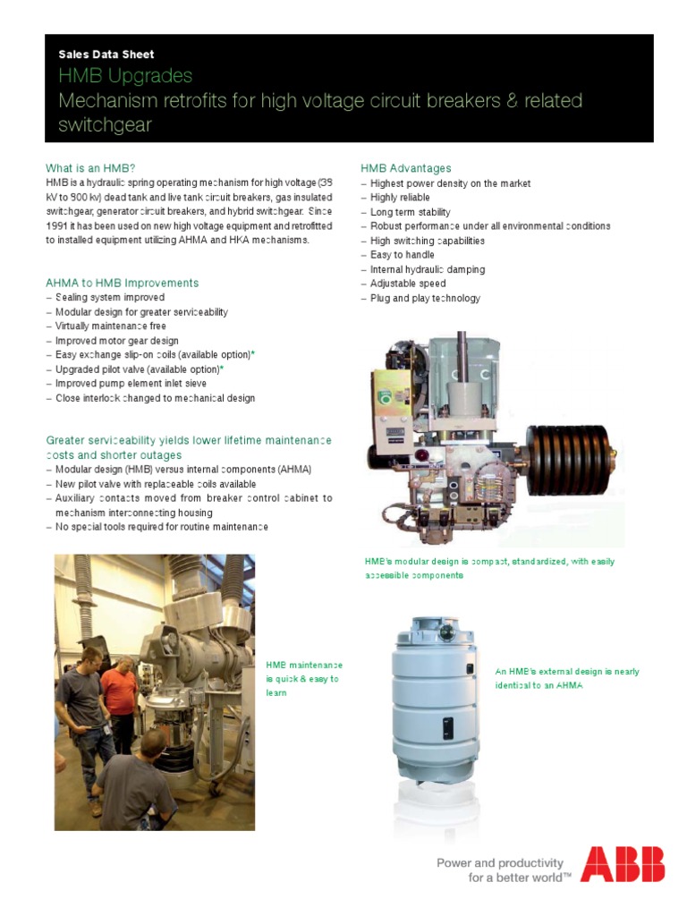 Mechanism Retrofi Ts For High Voltage Circuit Breakers & Related ...