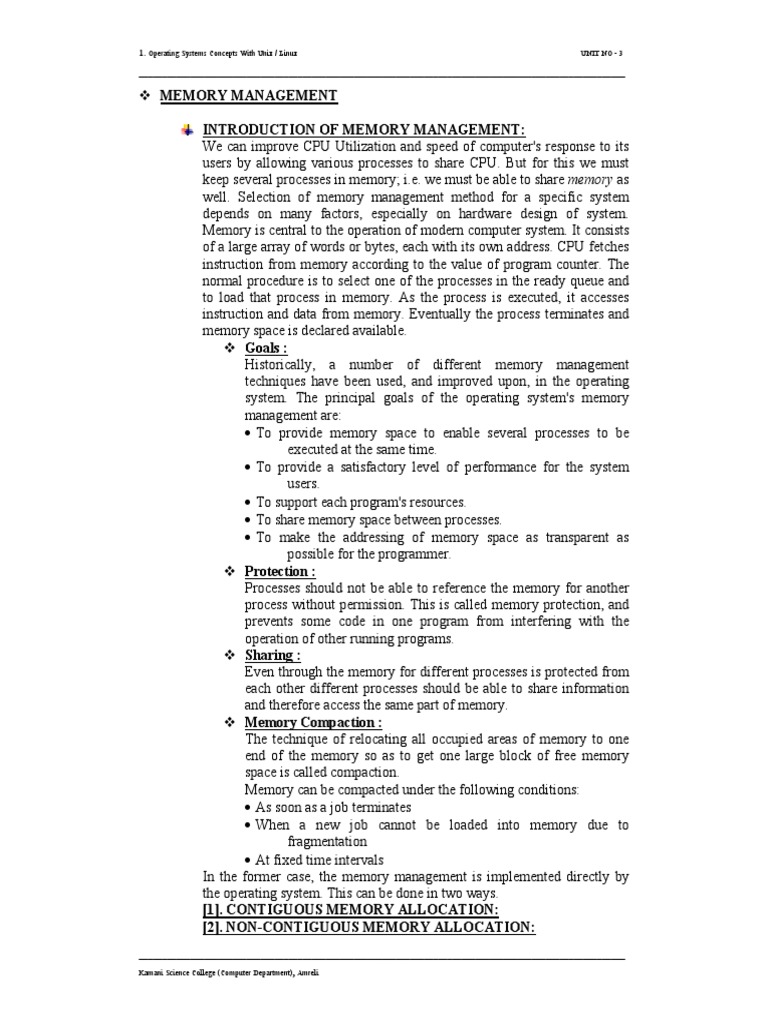 Bca 4 Chapter 3 Os | PDF | Operating System | Process (Computing)