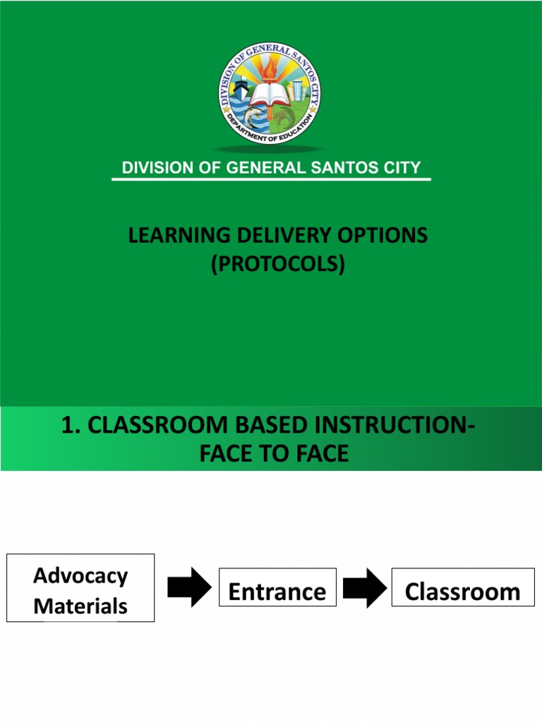 Learning Delivery Options (Protocols) | PDF | Classroom | Educational ...