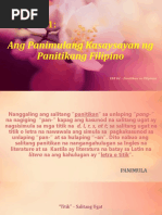 ANG PANITIKANG FILIPINO Module | PDF