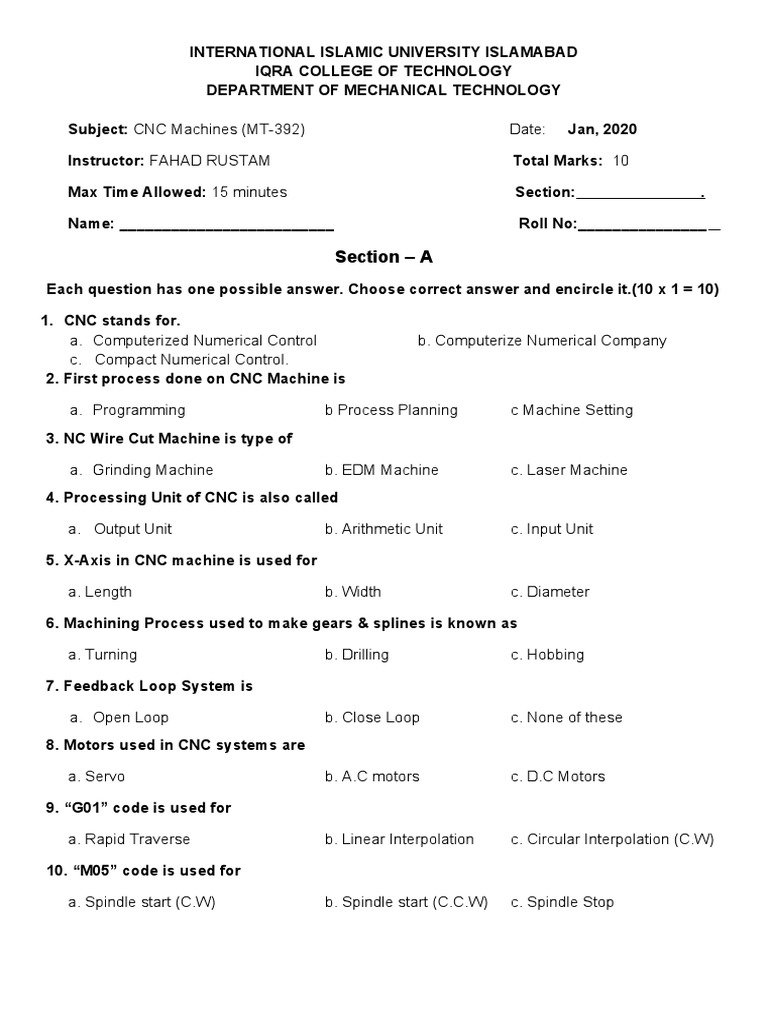CNC Paper | PDF | Numerical Control | Machines