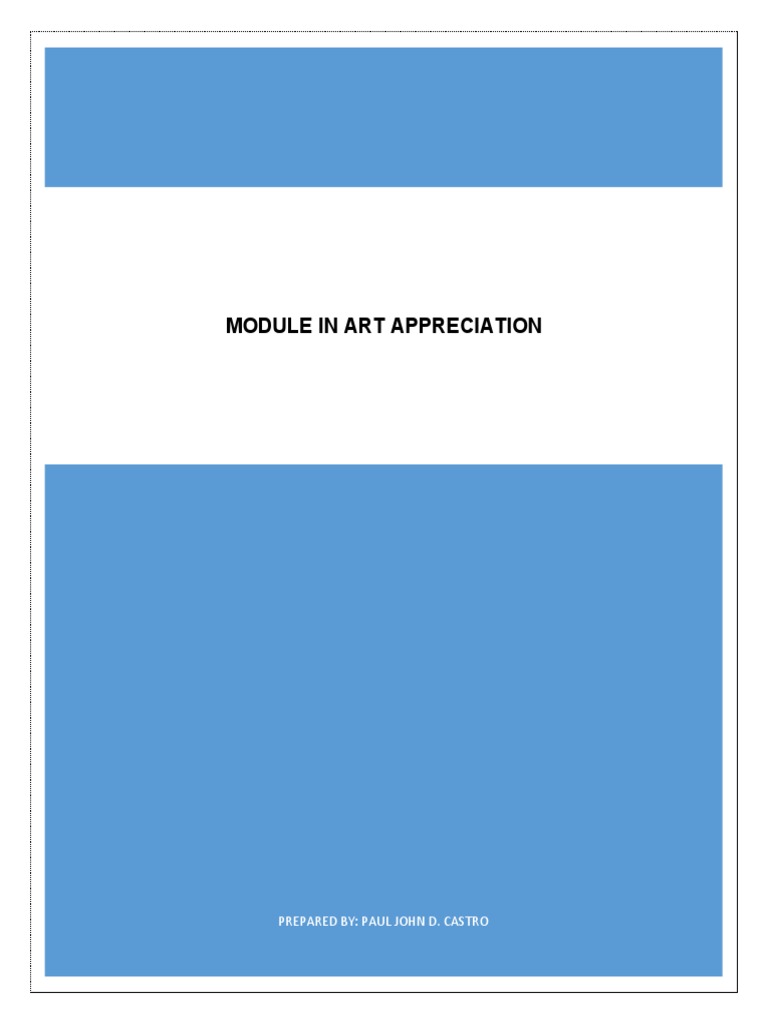 Art Appreciation Module Revised | PDF | Color | Gregorian Chant