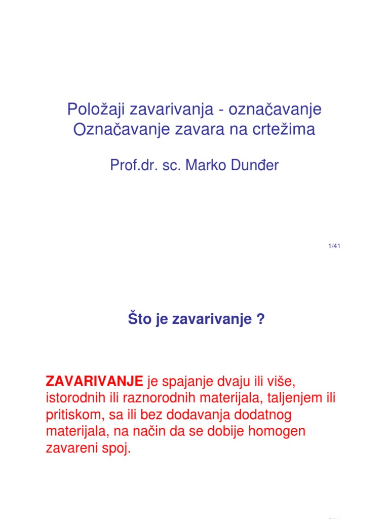 Oznacavanje - Zavara Na Crtezima | PDF