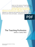 The Historical Development of Teaching As A Profession in The ...