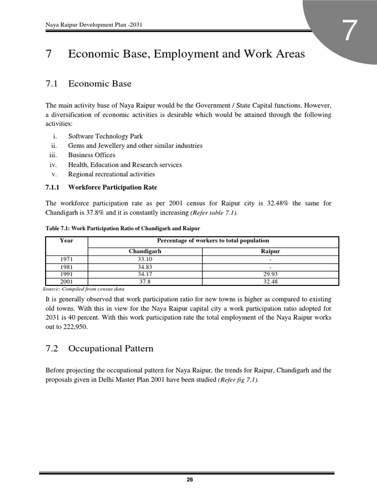 Economic Base, Employment and Work Areas | PDF | Workforce | Industries