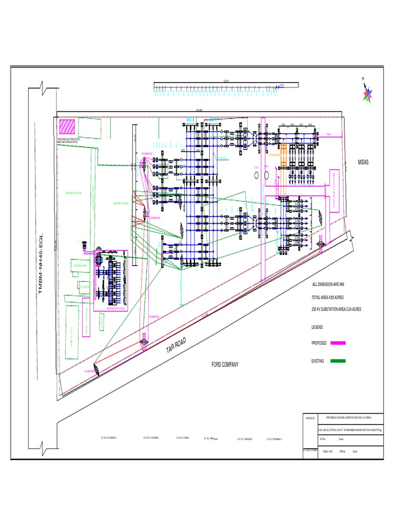 230 KV SS Layout | PDF